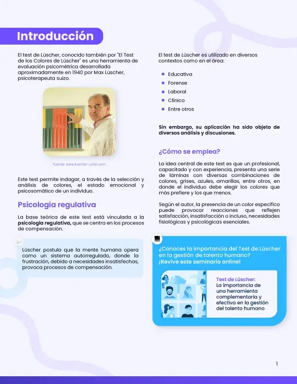 Test de Lüscher: Guía sobre la psicología del color- Adipa México